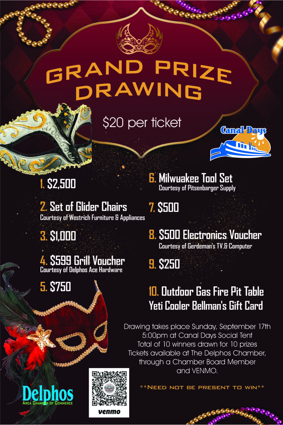 Grand Prize Drawing - Delphos Area Chamber of Commerce