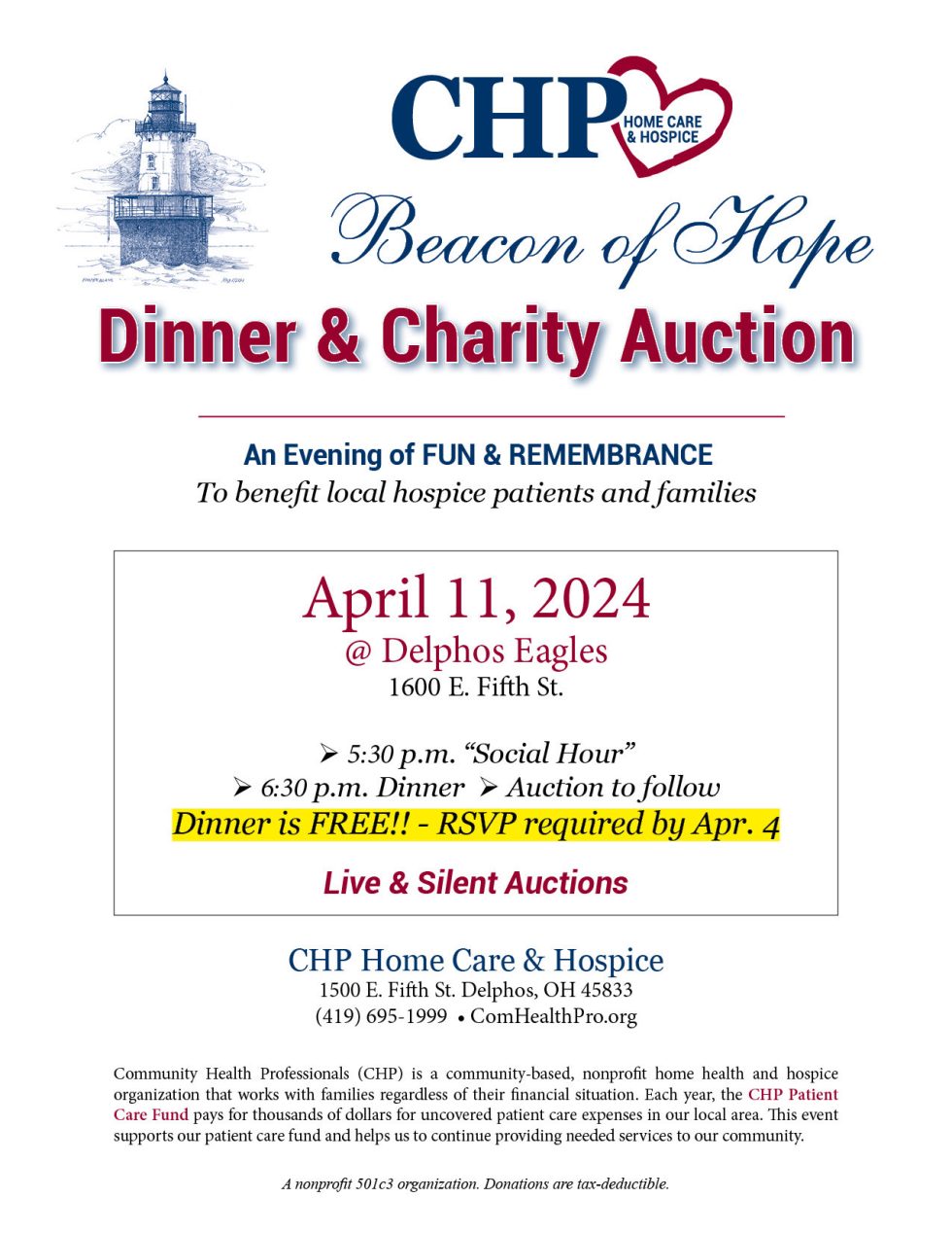CHP Beacon of Hope Dinner and Charity Auction - Delphos Area Chamber of ...