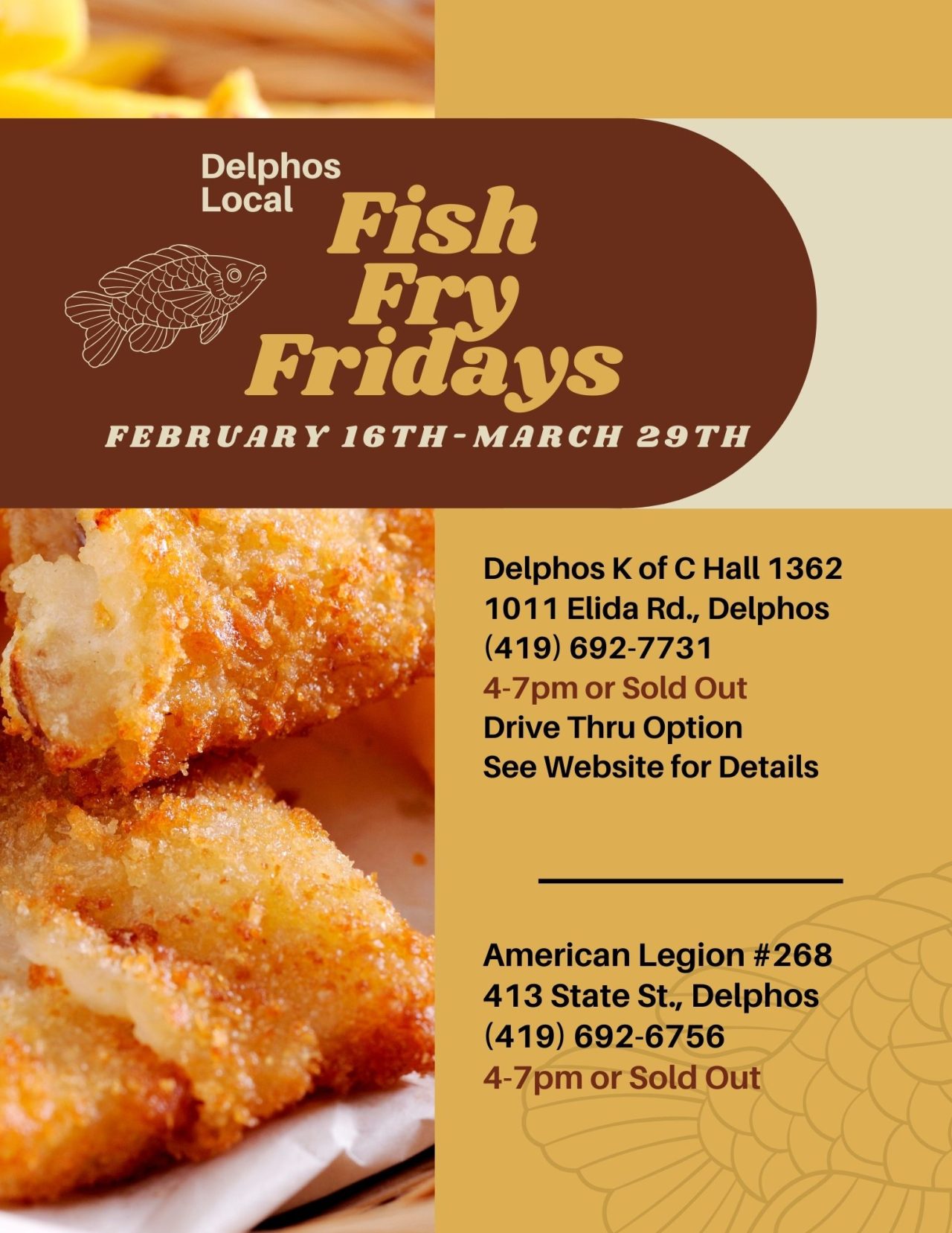 Delphos Local Fish Fry Fridays - Delphos Area Chamber of Commerce