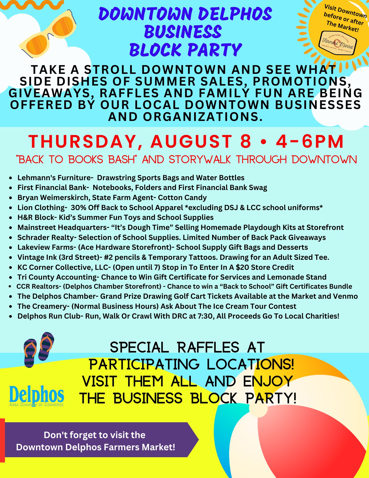 Downtown Business Block Party- August 8th - Delphos Area Chamber of ... Downtown Business Block Party- August 8th - Delphos Area Chamber of ...