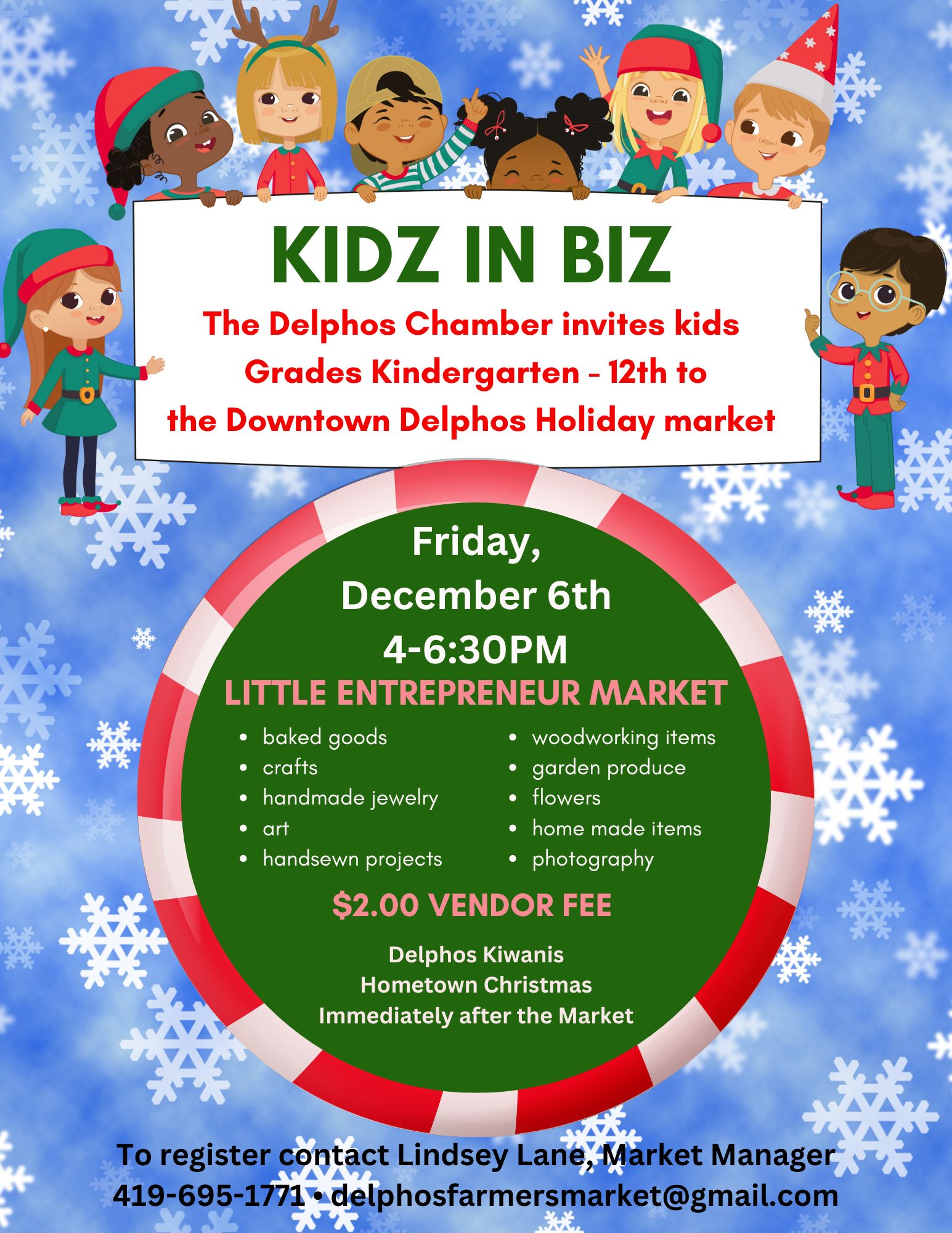 KIDZ in BIZ is BACK - Delphos Area Chamber of Commerce
