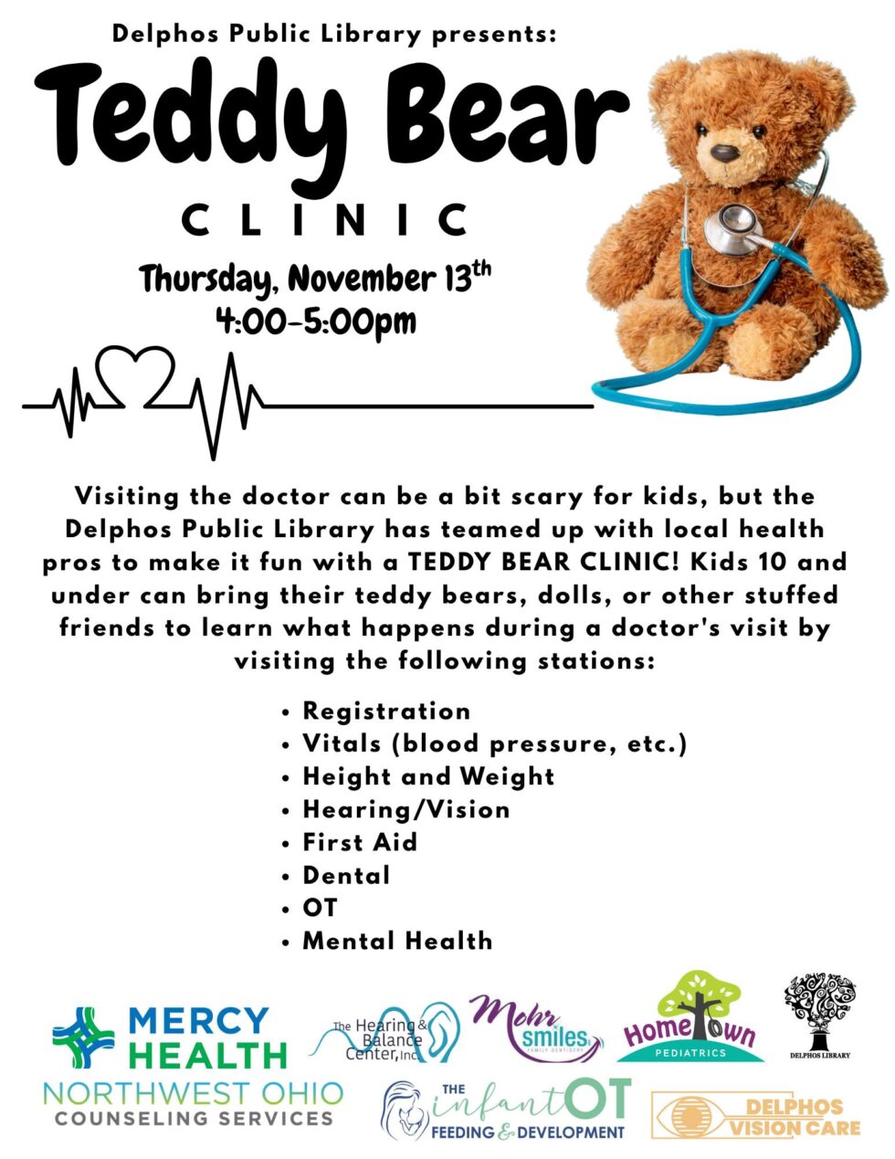 Delphos Public Library Teddy Bear Clinic - Delphos Area Chamber of Commerce